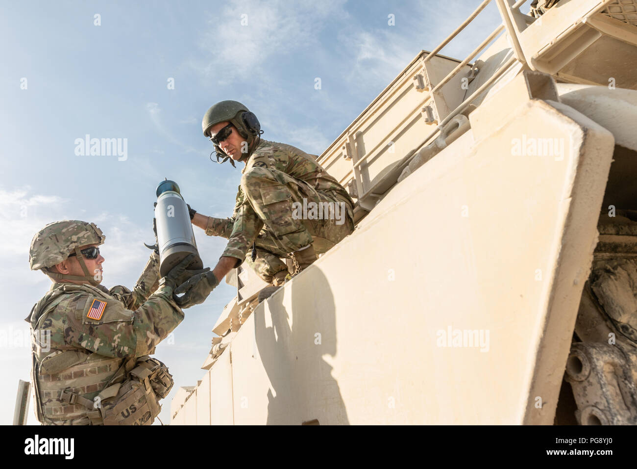 U.S. Army Spc. Taylor Collins and U.S. Army Staff Sgt. Daniel Marquess ...