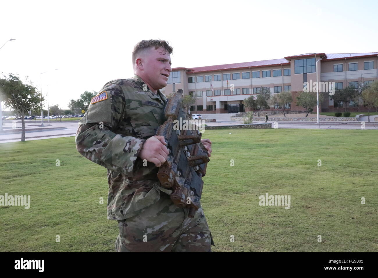 Sgt. Jacob Purser, 4th Battalion, 6th Infantry Regiment, carry a ...