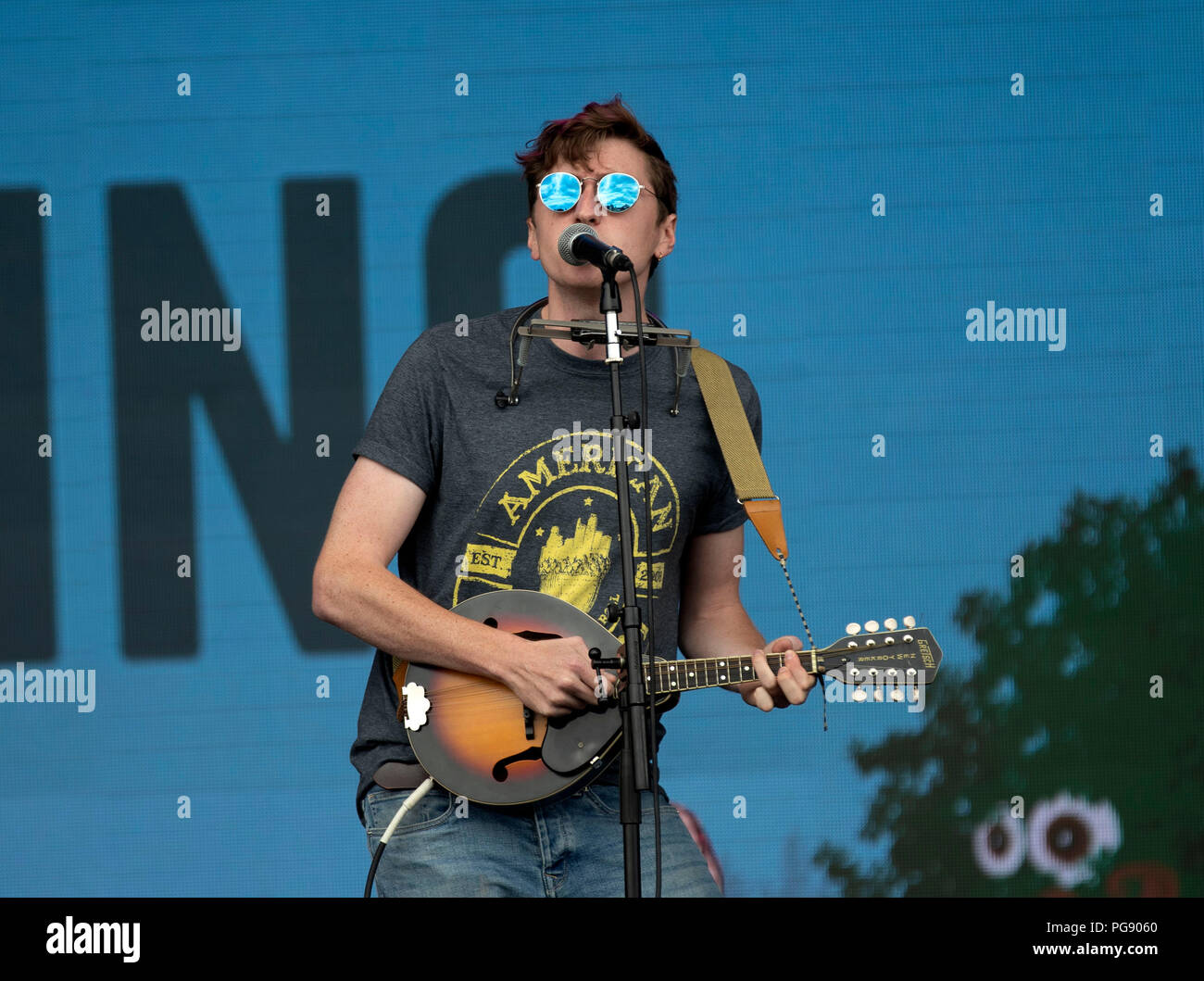 Loud Mountains perform on the main stage during the Big Feastival at ...