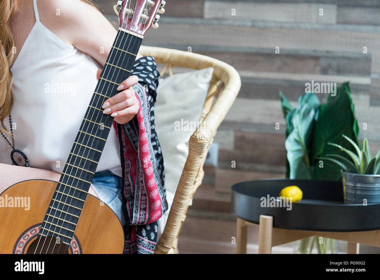 Seven String Acoustic Guitar High Resolution Stock Photography and ...