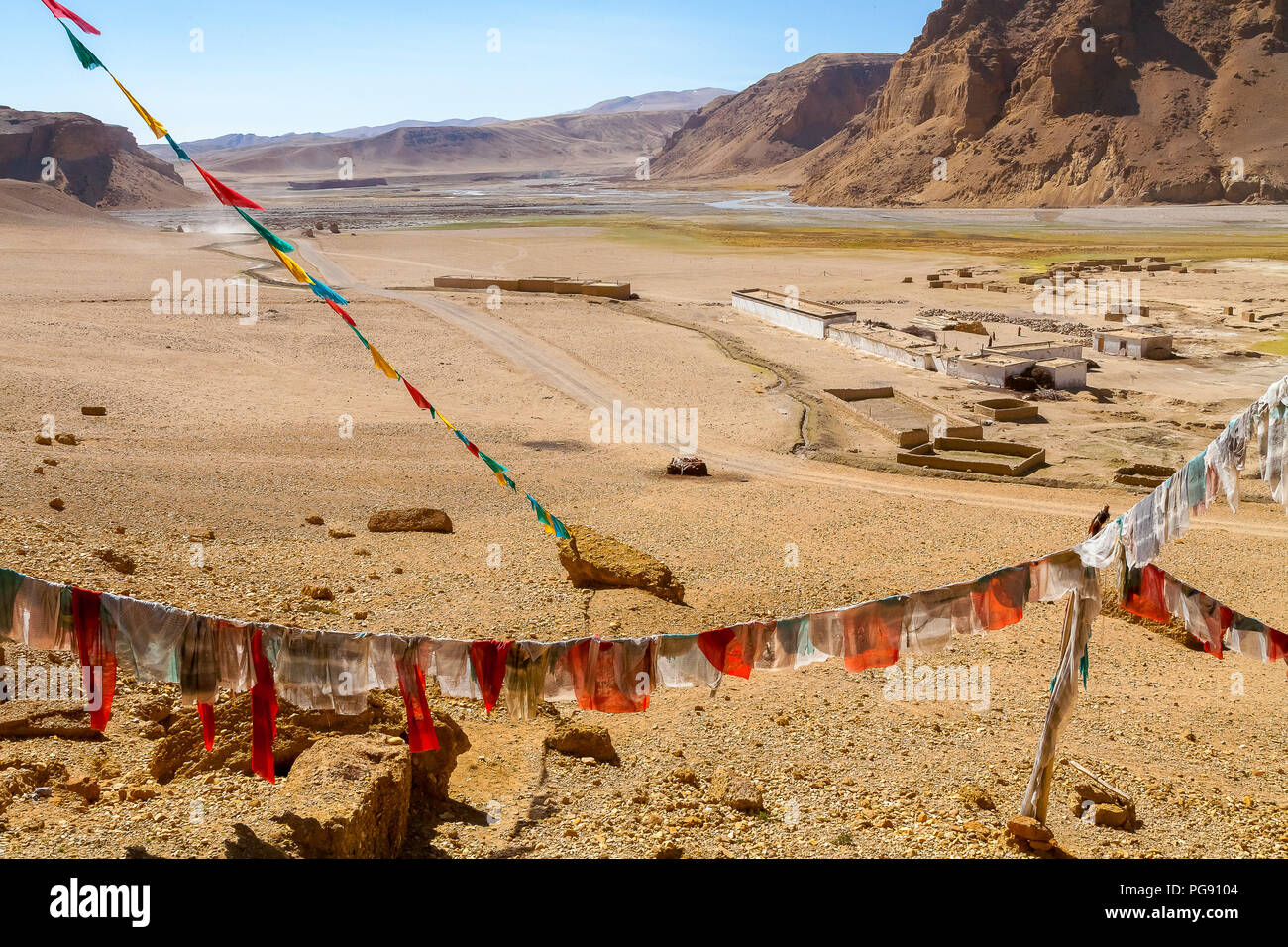 View of Guru Gyem Gompa is one of the largest and most important Bon-po ...