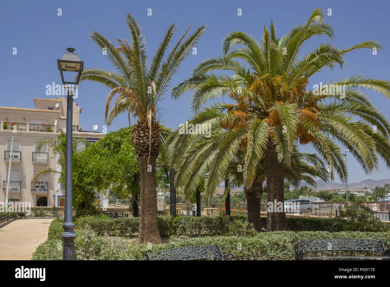 Public Park in Albox, small rural town in Andalucia Spain Stock Photo ...