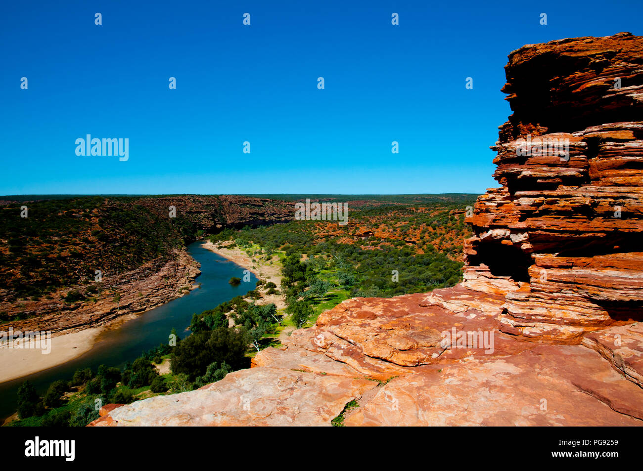 Murchison River Gorge - Kalbarri - Australia Stock Photo - Alamy