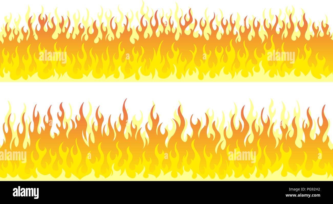 Fire flame frame borders Stock Vector Image & Art - Alamy