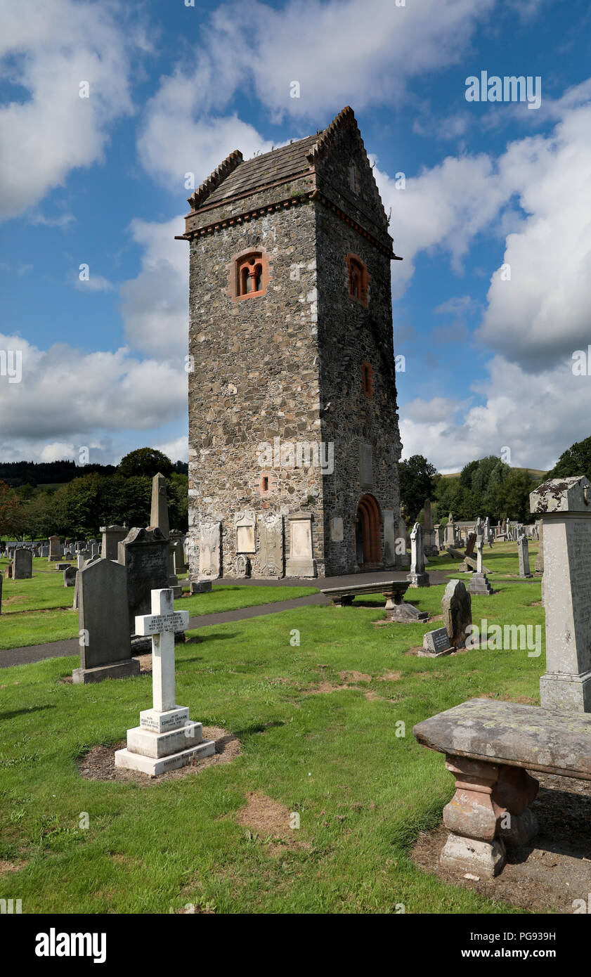 St Andrews tower, Peebles in the Scottish Borders Stock Photo - Alamy