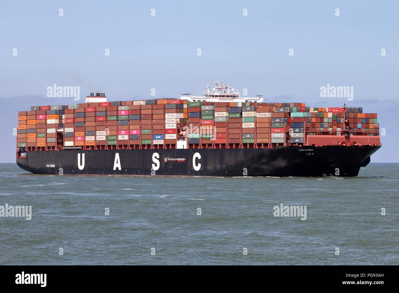 The container ship Umm Qarn reached on 13 July 2018 the port of ...