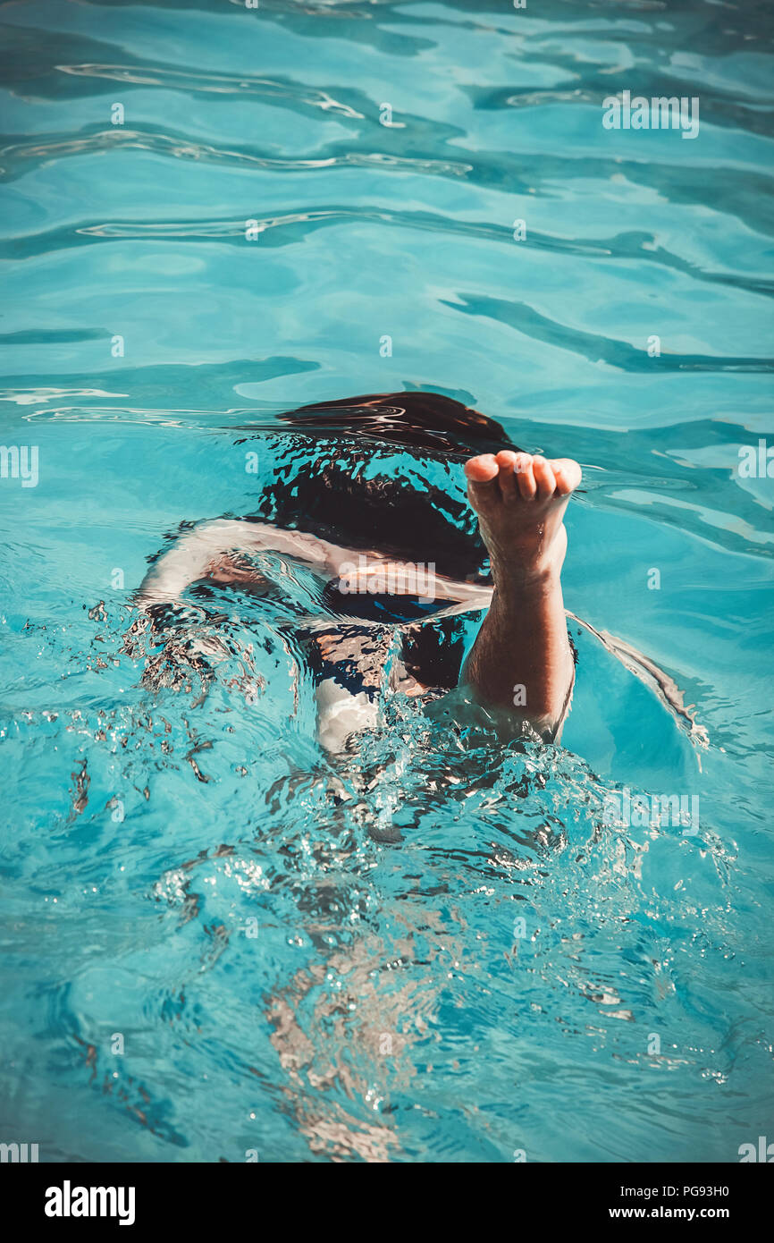 Feet Pool Splash High Resolution Stock Photography and Images - Alamy