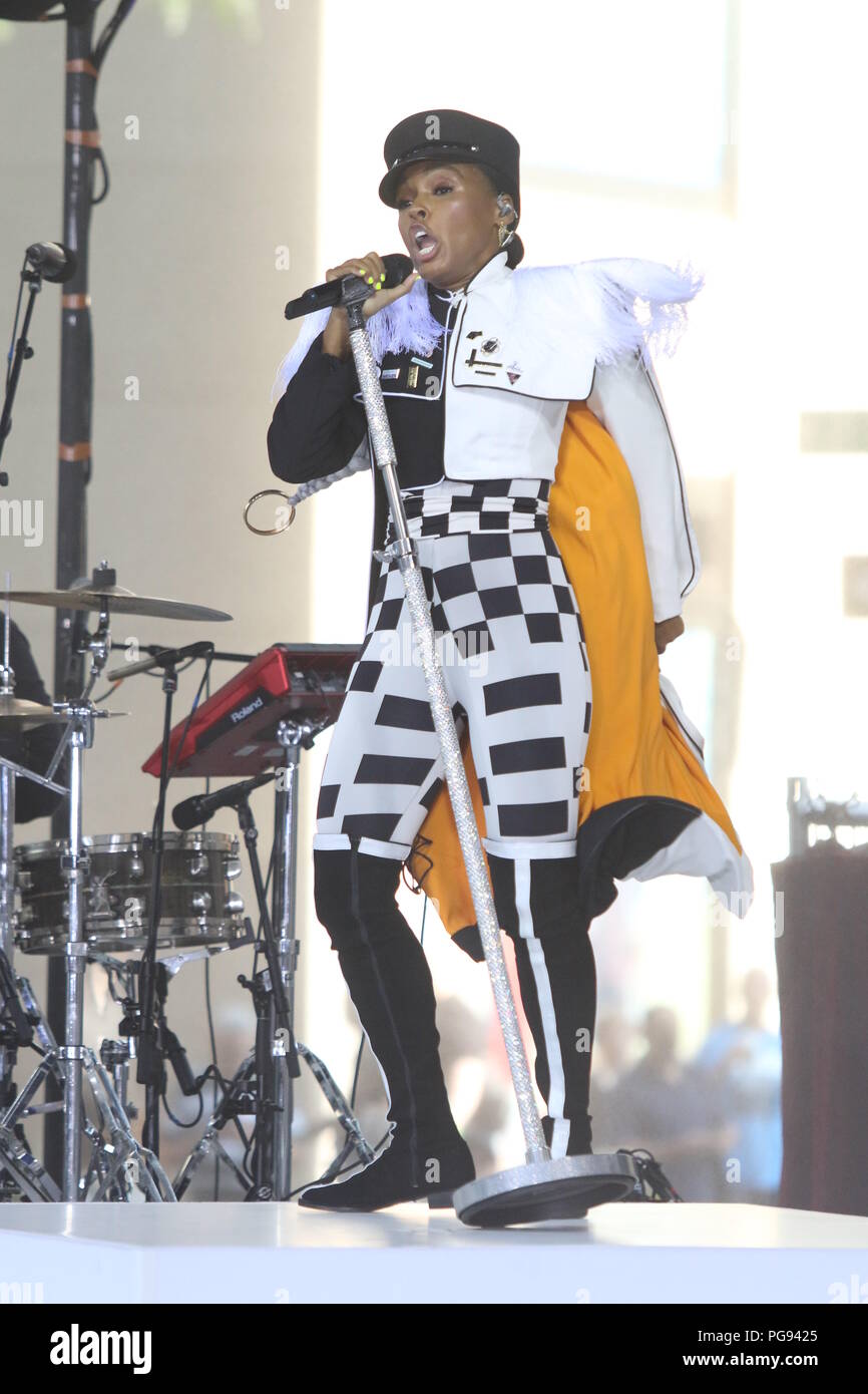 Janelle Monae In concert at Today Show. 8-24-2018 Photo by John Barrett ...