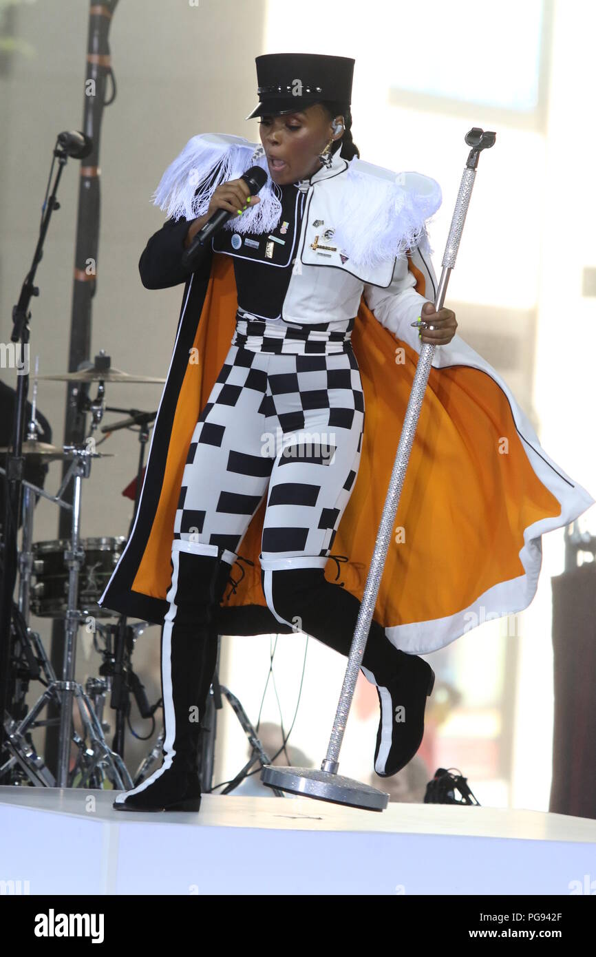 Janelle Monae In concert at Today Show. 8-24-2018 Photo by John Barrett ...