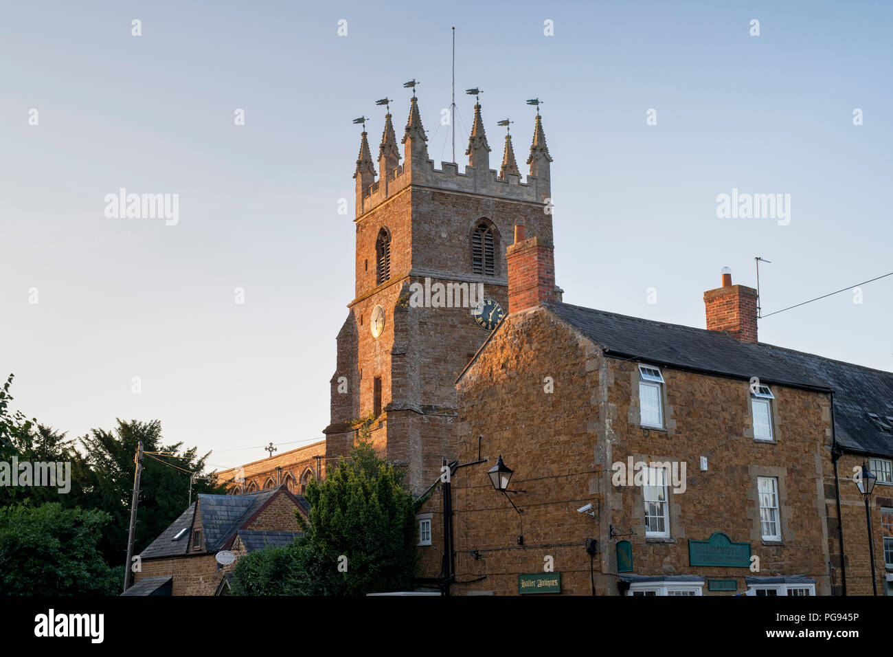 Church of St. Peter and St. Paul. Deddington church in the early ...