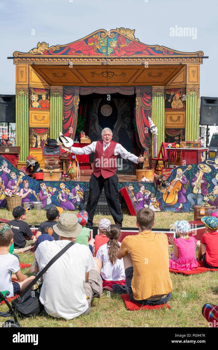 Mr Alexanders travelling show at a vintage steam fair. UK Stock Photo ...