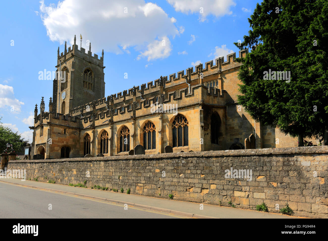 St Peter's Church, Winchcombe town, Gloucestershire, Cotswolds, England ...