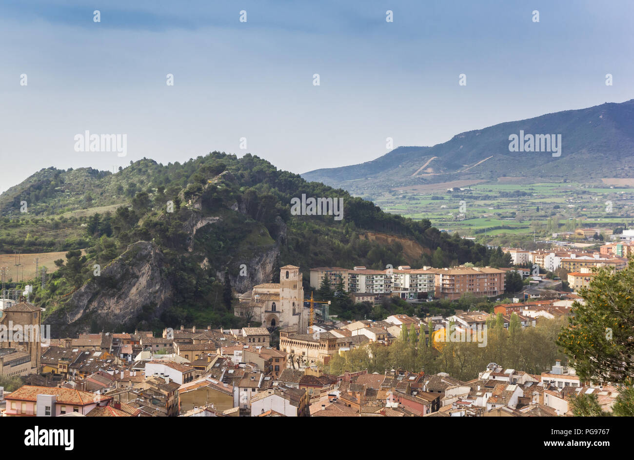 Cityscape of historic town Estella (Estella-Lizarra) in Spain Stock ...