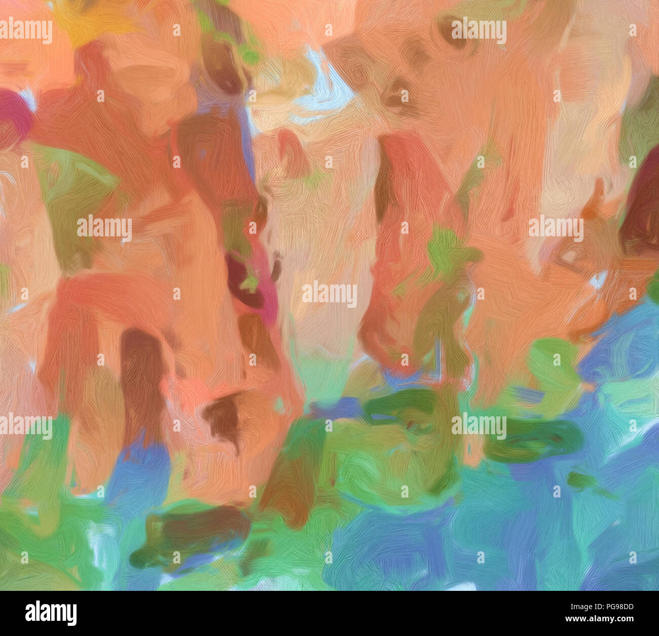 Oil painting abstract background in fashion impressionism style. Hand ...