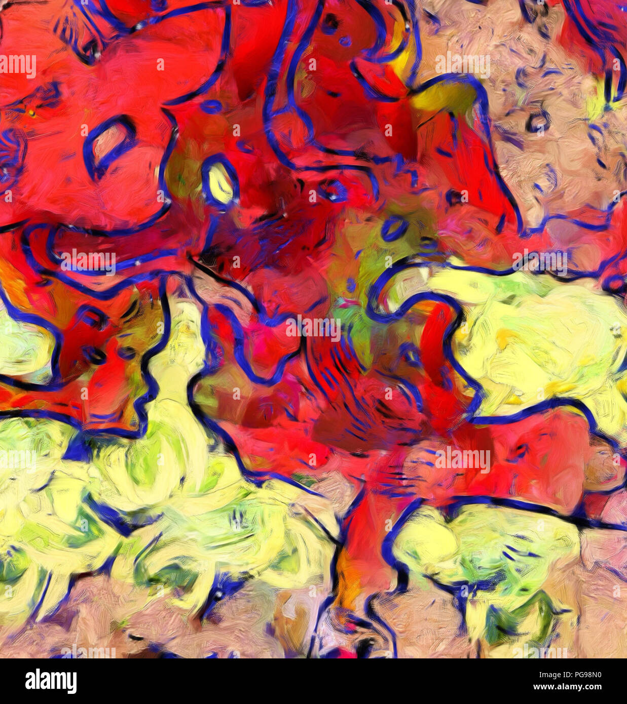 Oil painting abstract background in fashion impressionism style. Hand ...