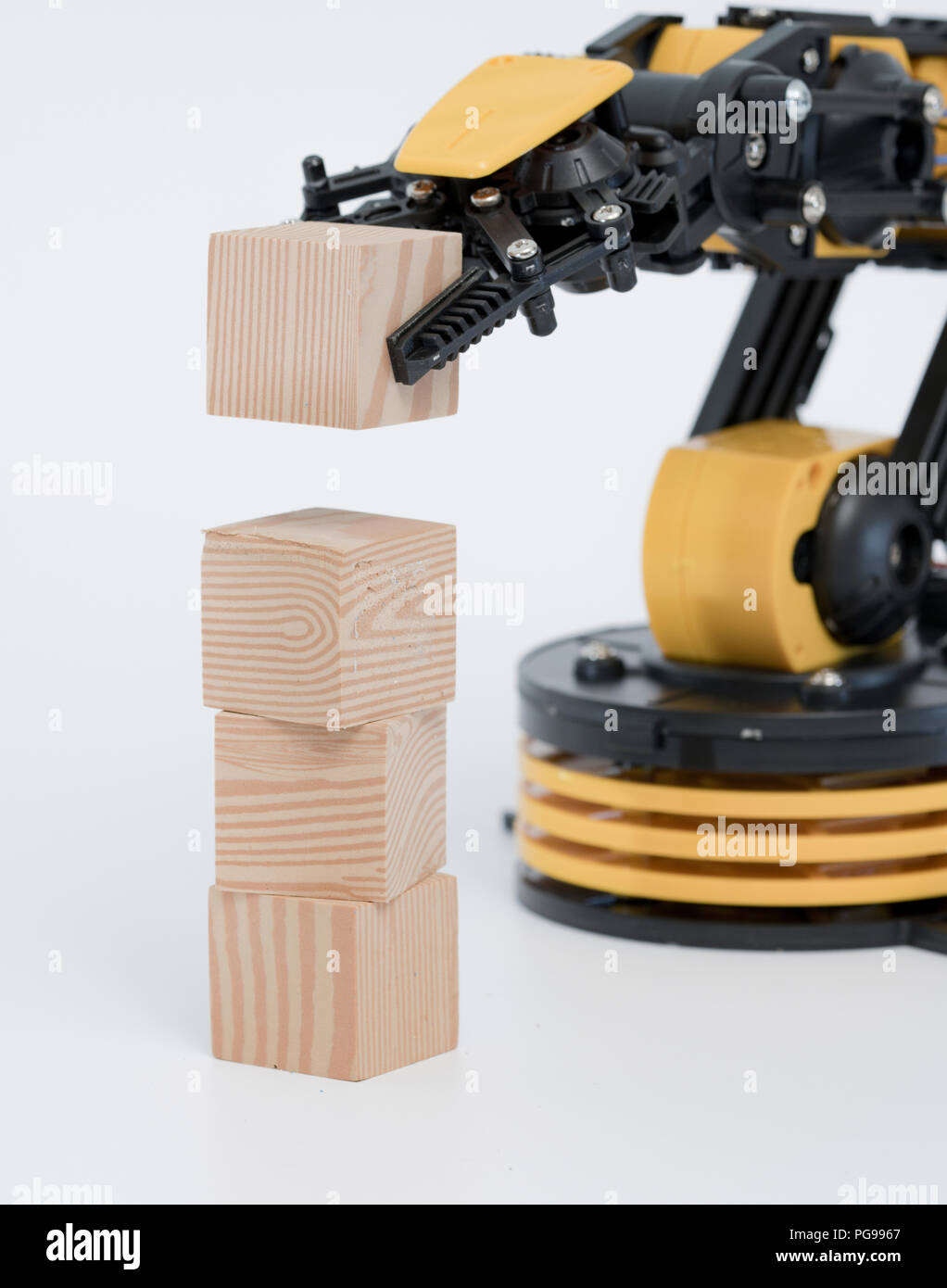 Robotic arm using building blocks Stock Photo - Alamy