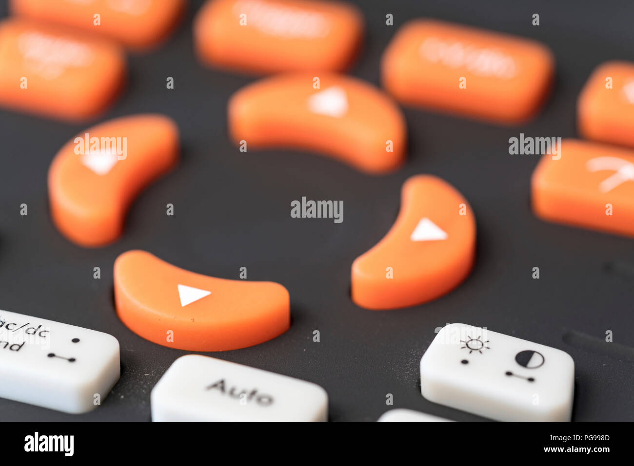 Close-up of buttons on a controller for a medical device Stock Photo ...