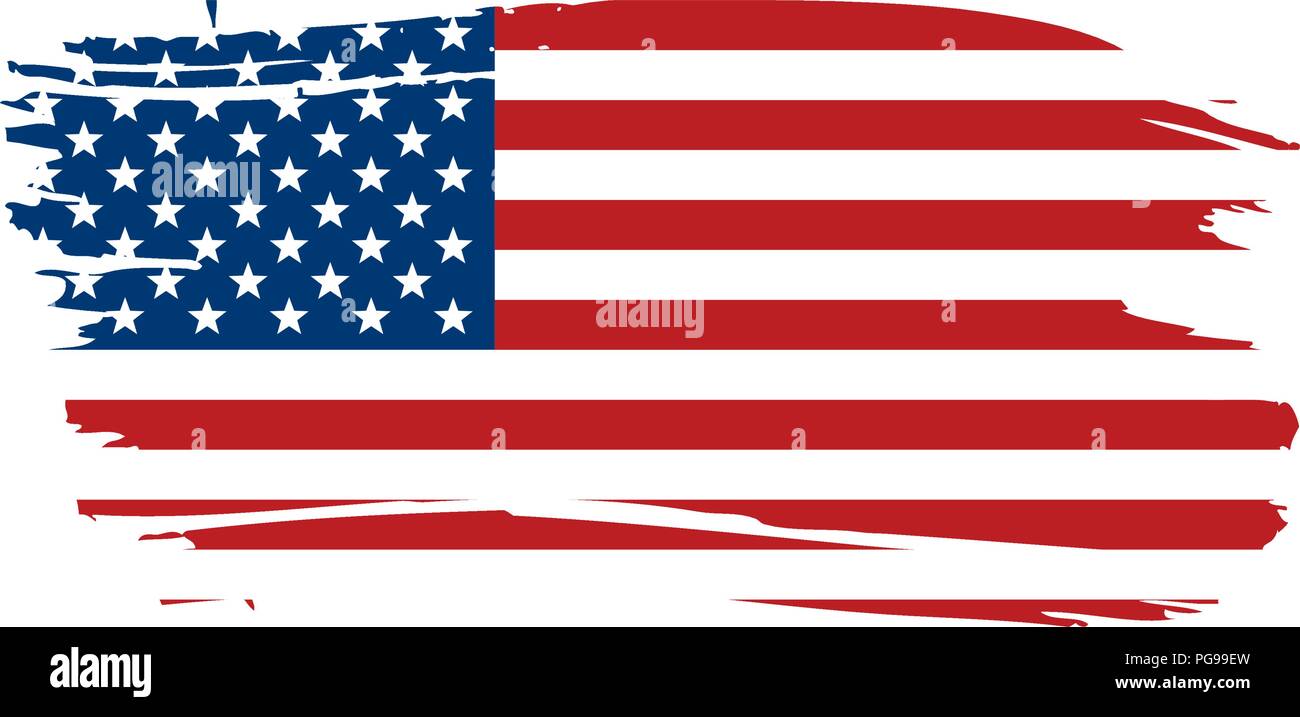 USA Flag isolated Stock Vector Image & Art - Alamy