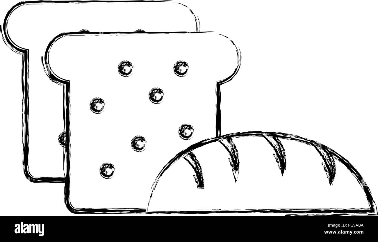 Slice Of Bread Coloring Page