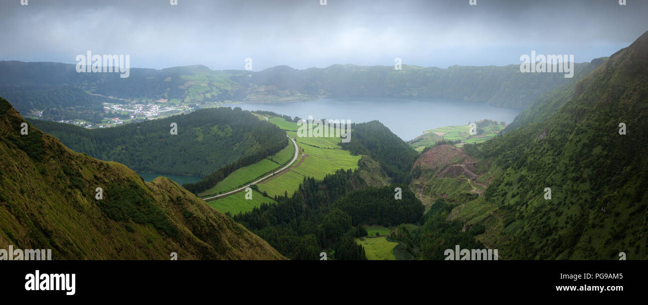 Sete cidades volcano hi-res stock photography and images - Alamy