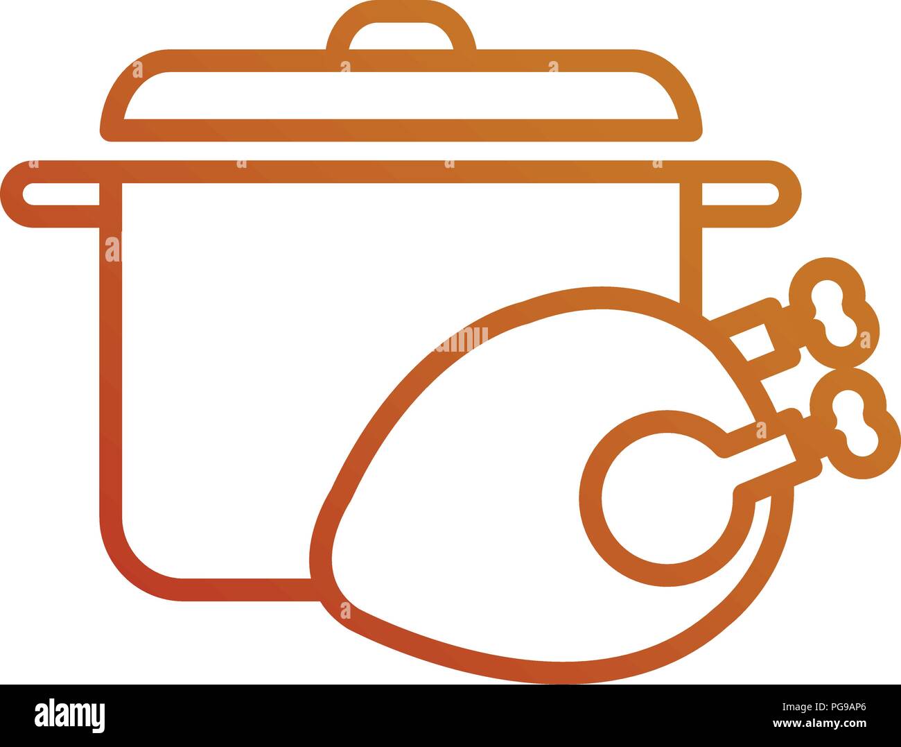 Pot roast, dish Stock Vector Images - Alamy