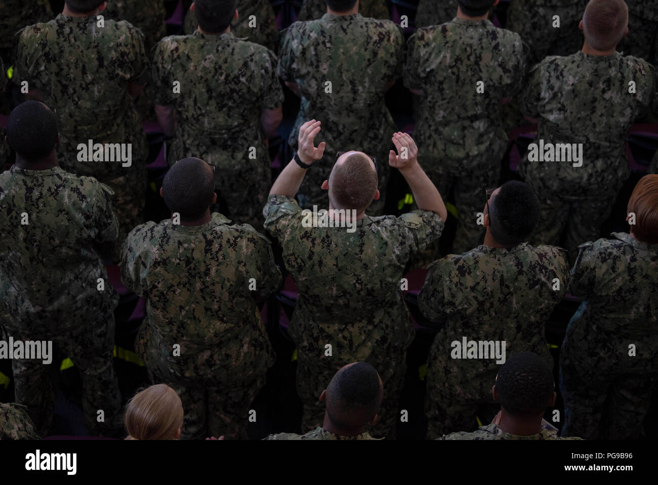 Navy recruits worship hi-res stock photography and images - Alamy