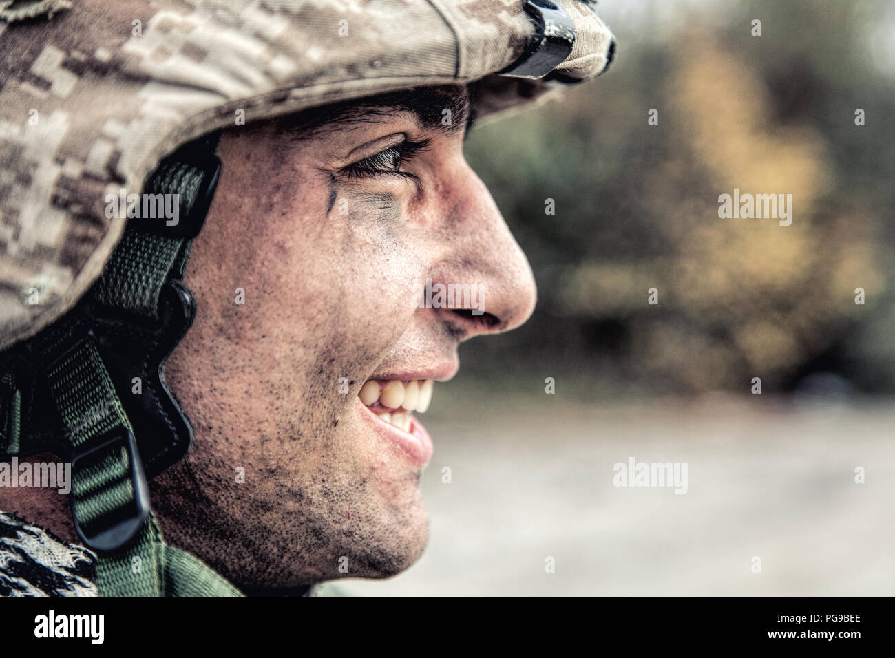 Young Soldier Smiling