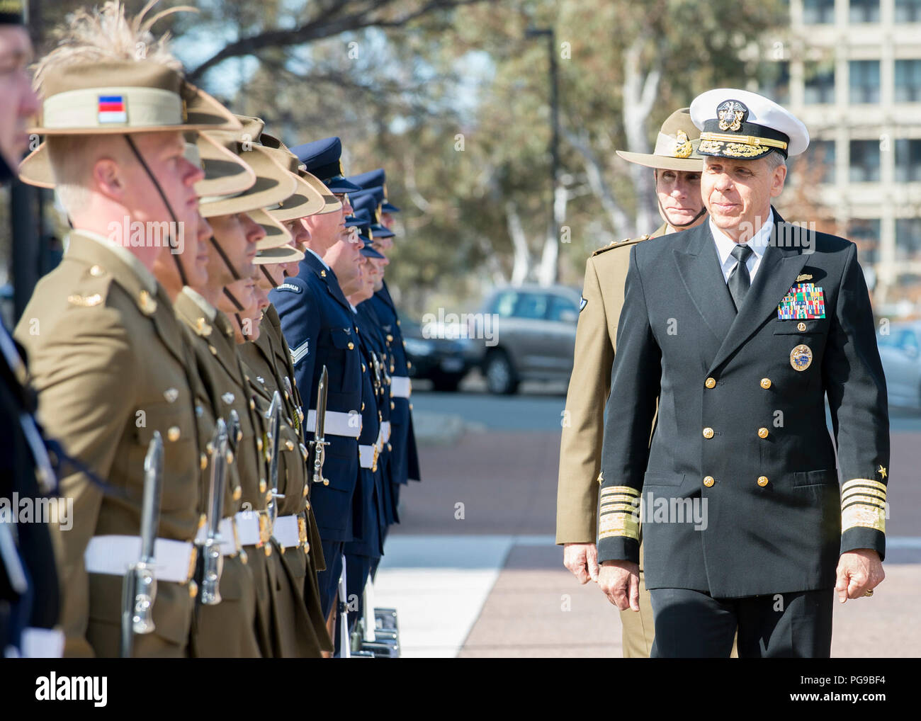 180821-N-WY954-102 CANBERRA, Australia (Aug. 21, 2018) – Front to back ...