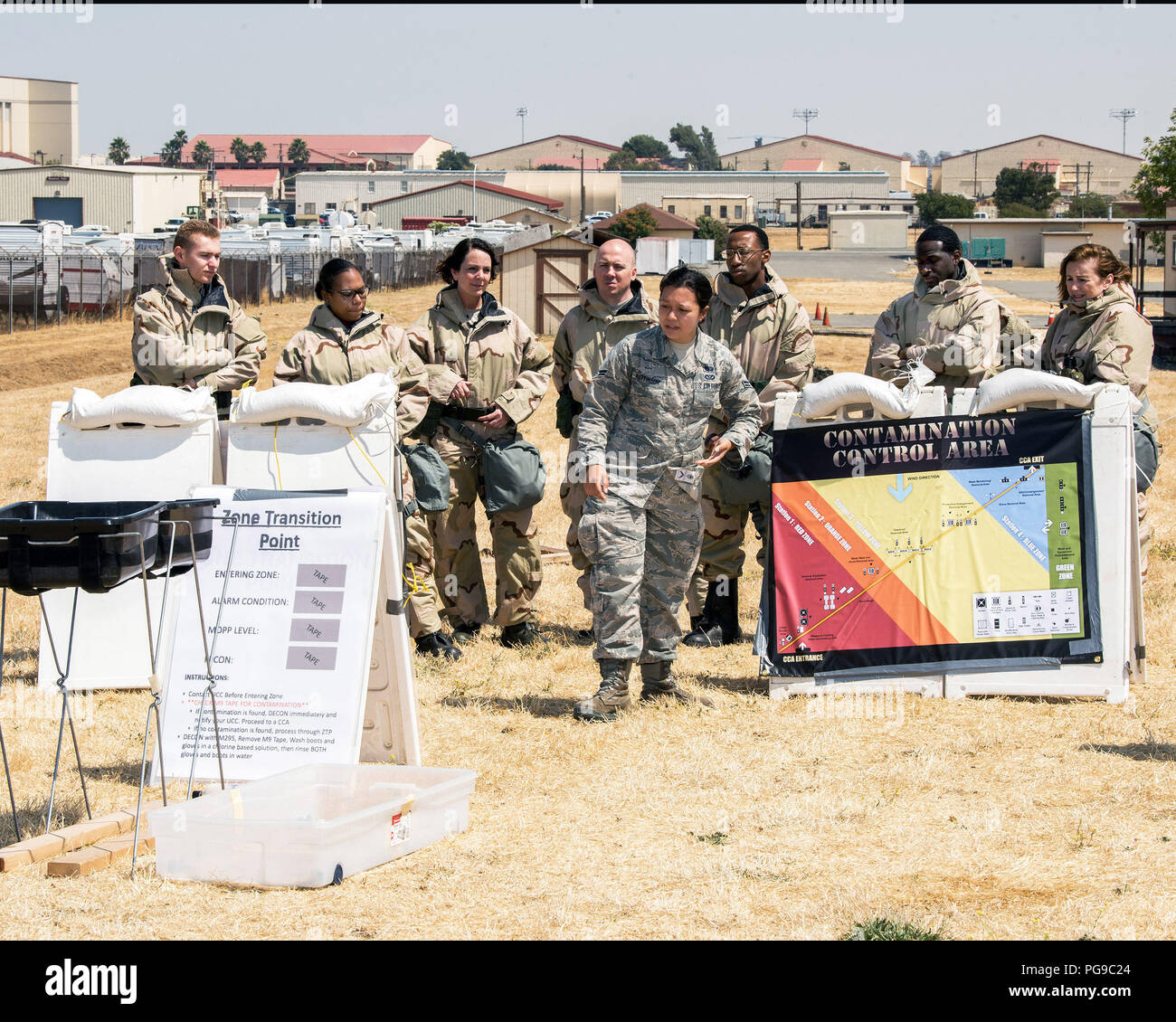 U.S. Airmen with the 60th Medical Group participate in an Ability to ...