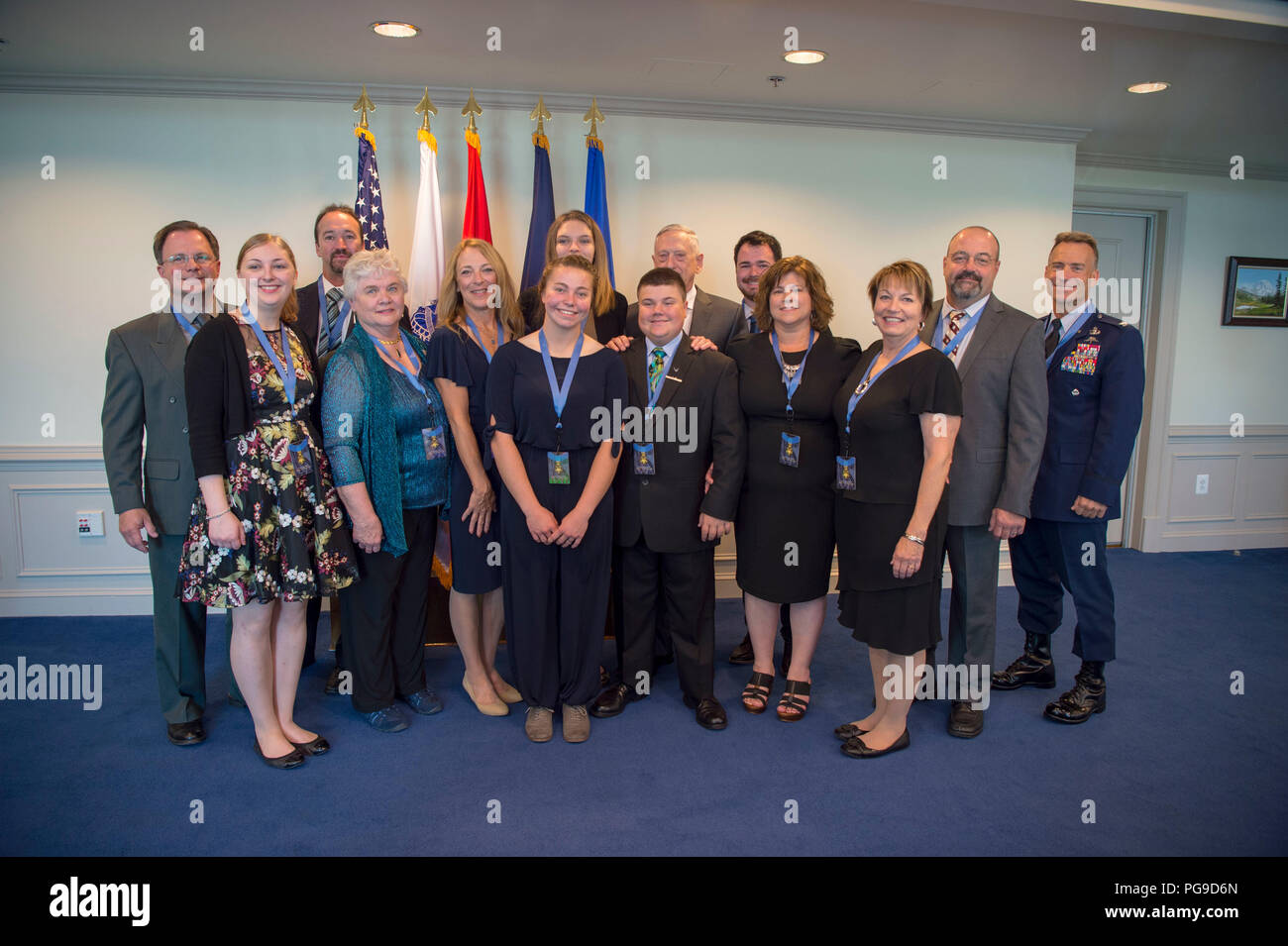 U.S. Secretary of Defense James N. Mattis meets with the family of ...