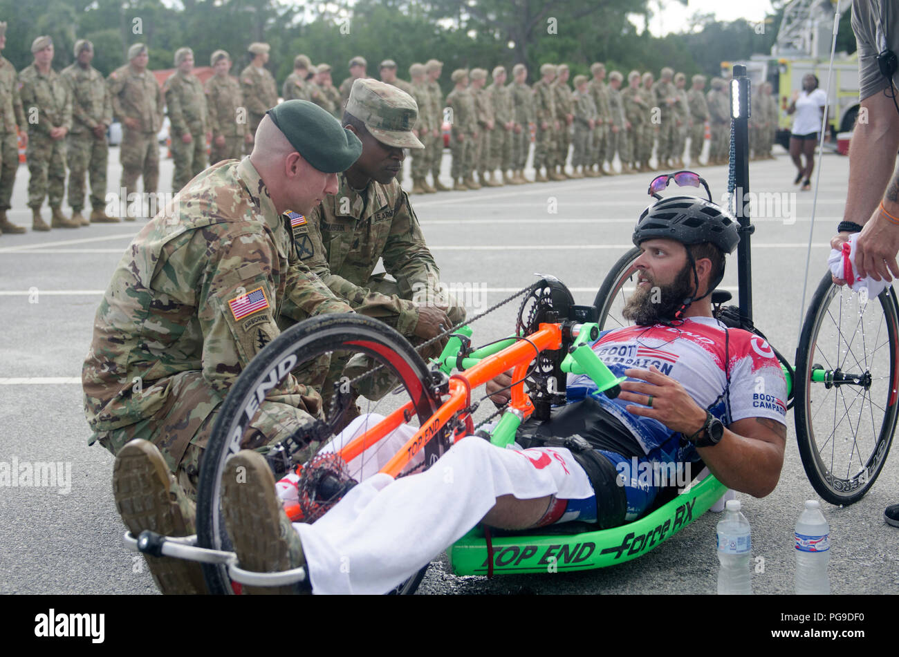 Ricky Raley, a retired infantryman with the Indiana National Guard ...