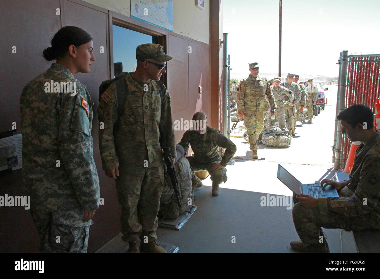 Spc. Kristine Kennedy (left), Spc. Hannah Beck (center right), and Pvt ...