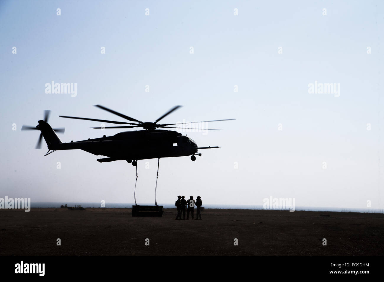 U.S. Marines with Landing Support Company, 1st Transportation Support ...