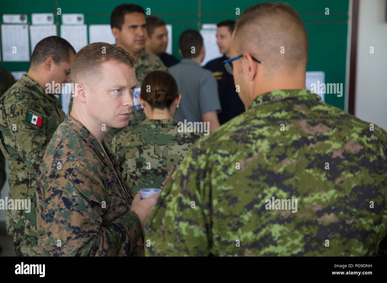 U.S. Marine Maj. Darby Mee, an exercises officer with Marine Corps ...