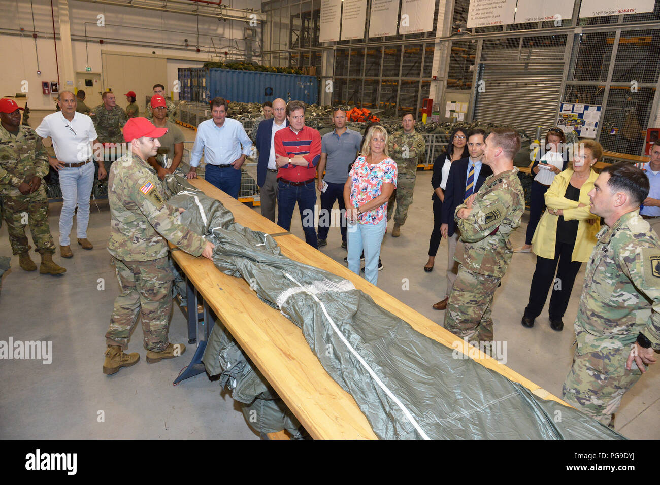 Members of the House Armed Services Committee receive a demonstration ...