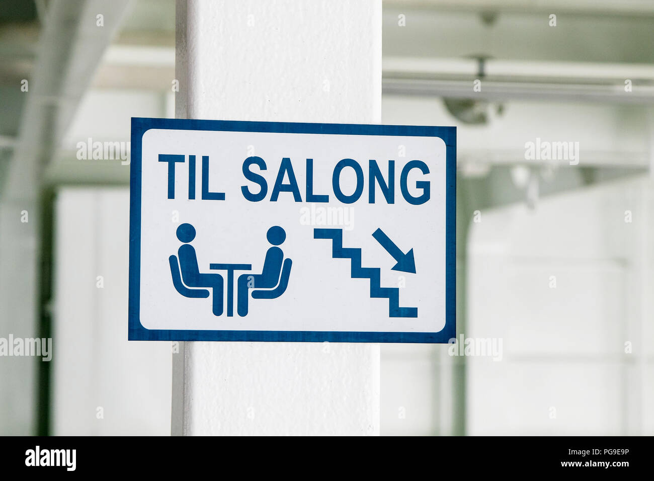 Ferry passenger cabin sign hi-res stock photography and images - Alamy