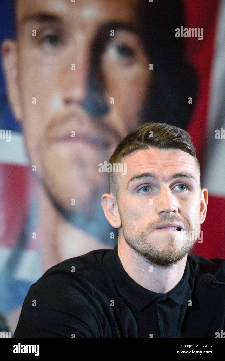 Callum Smith attends a World Boxing Super Series press conference at ...