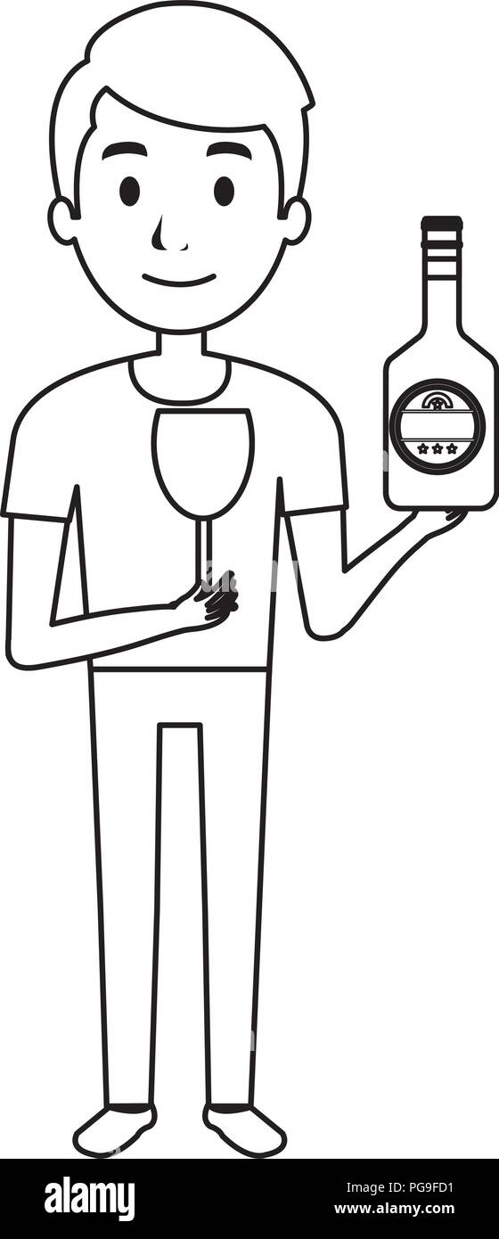 Whiskey shot man Stock Vector Images - Alamy