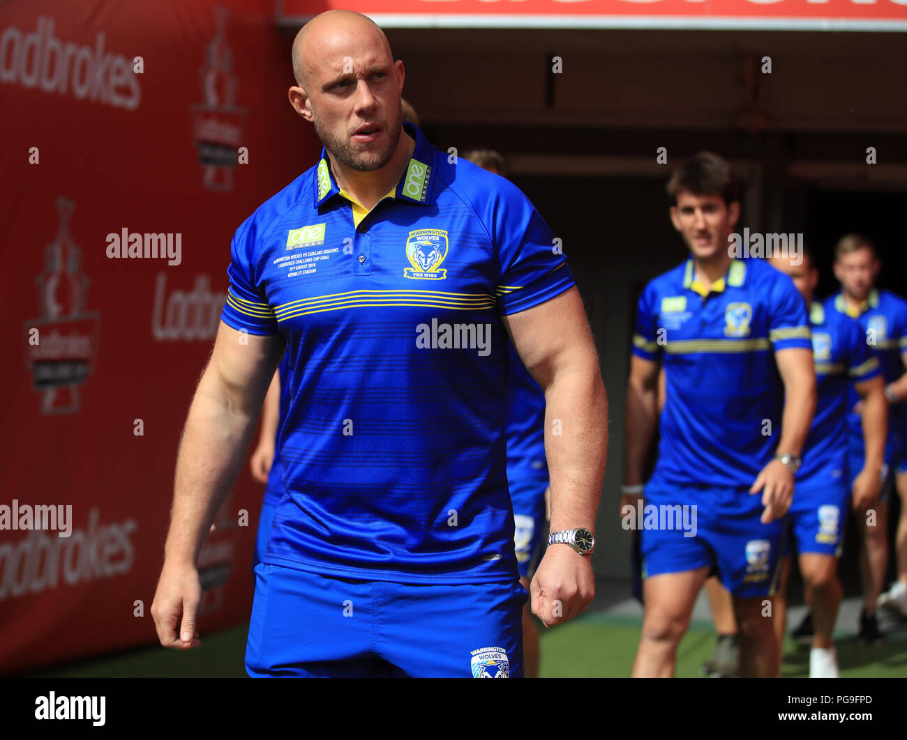 Warrington Wolves' Captain Chris Hill during the captain's run at ...