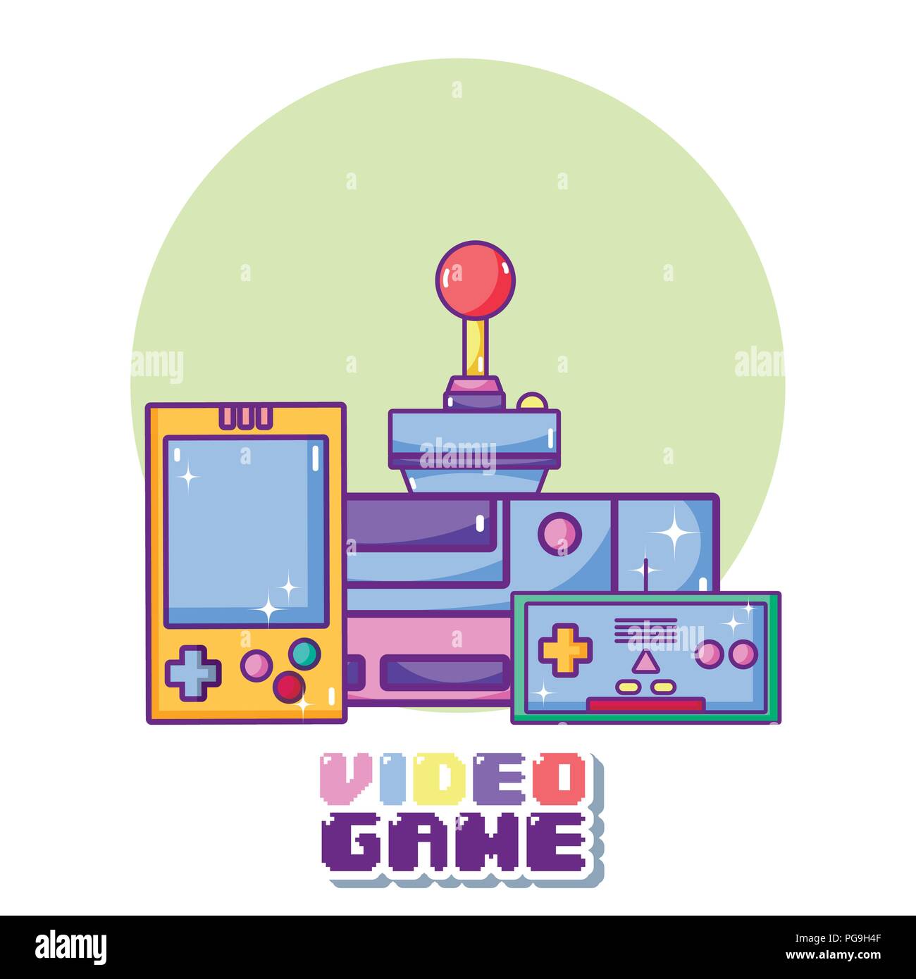 Videogame cartoons concept Stock Vector Image & Art - Alamy