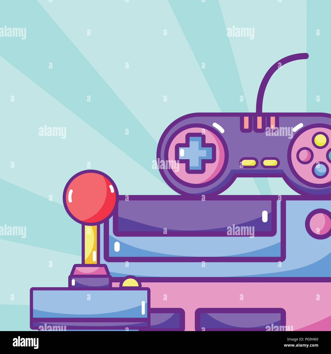Retro videogame cartoons Stock Vector Image & Art - Alamy
