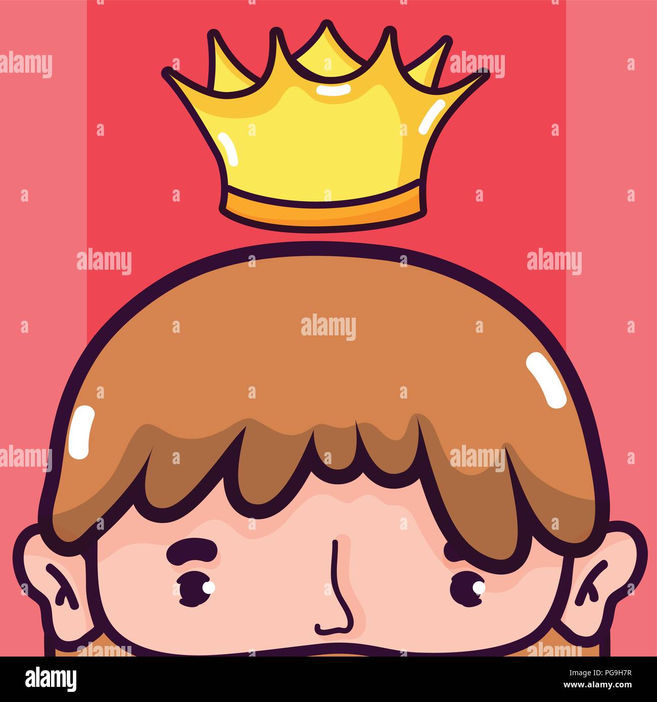 Cute king cartoon Stock Vector Image & Art - Alamy