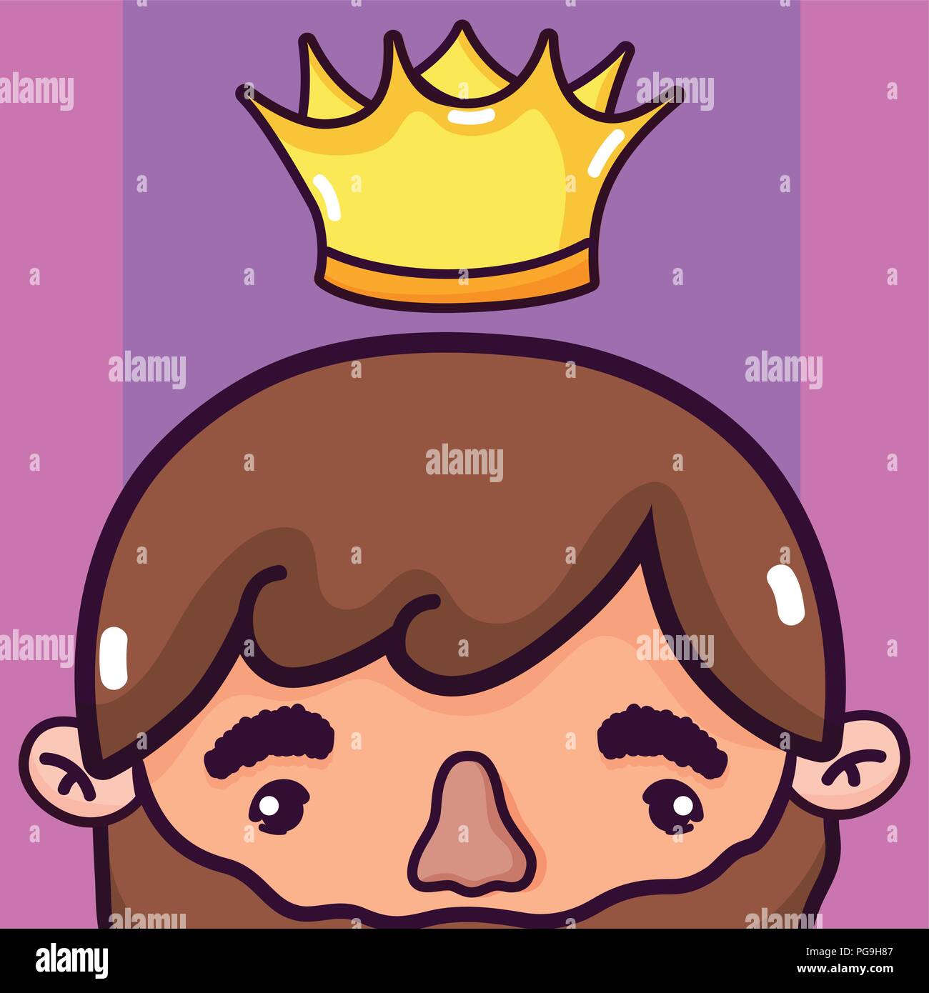 Cute king cartoon Stock Vector Image & Art - Alamy