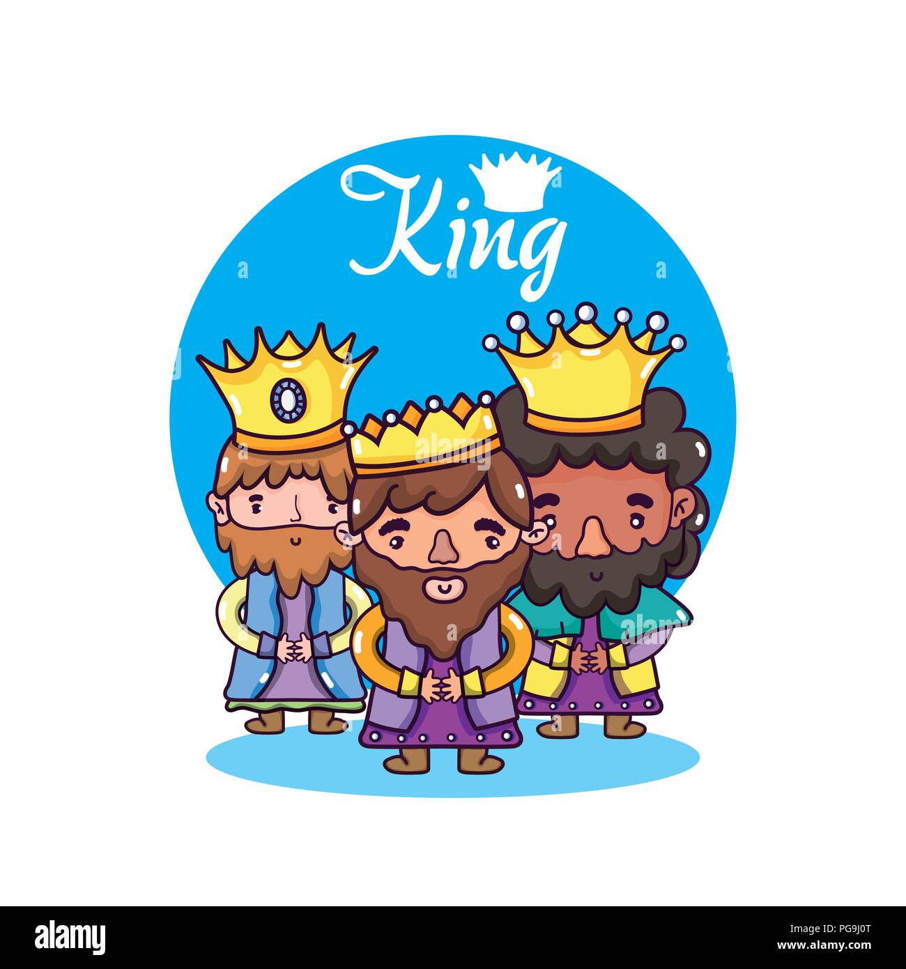 Cute kings Stock Vector Images - Alamy