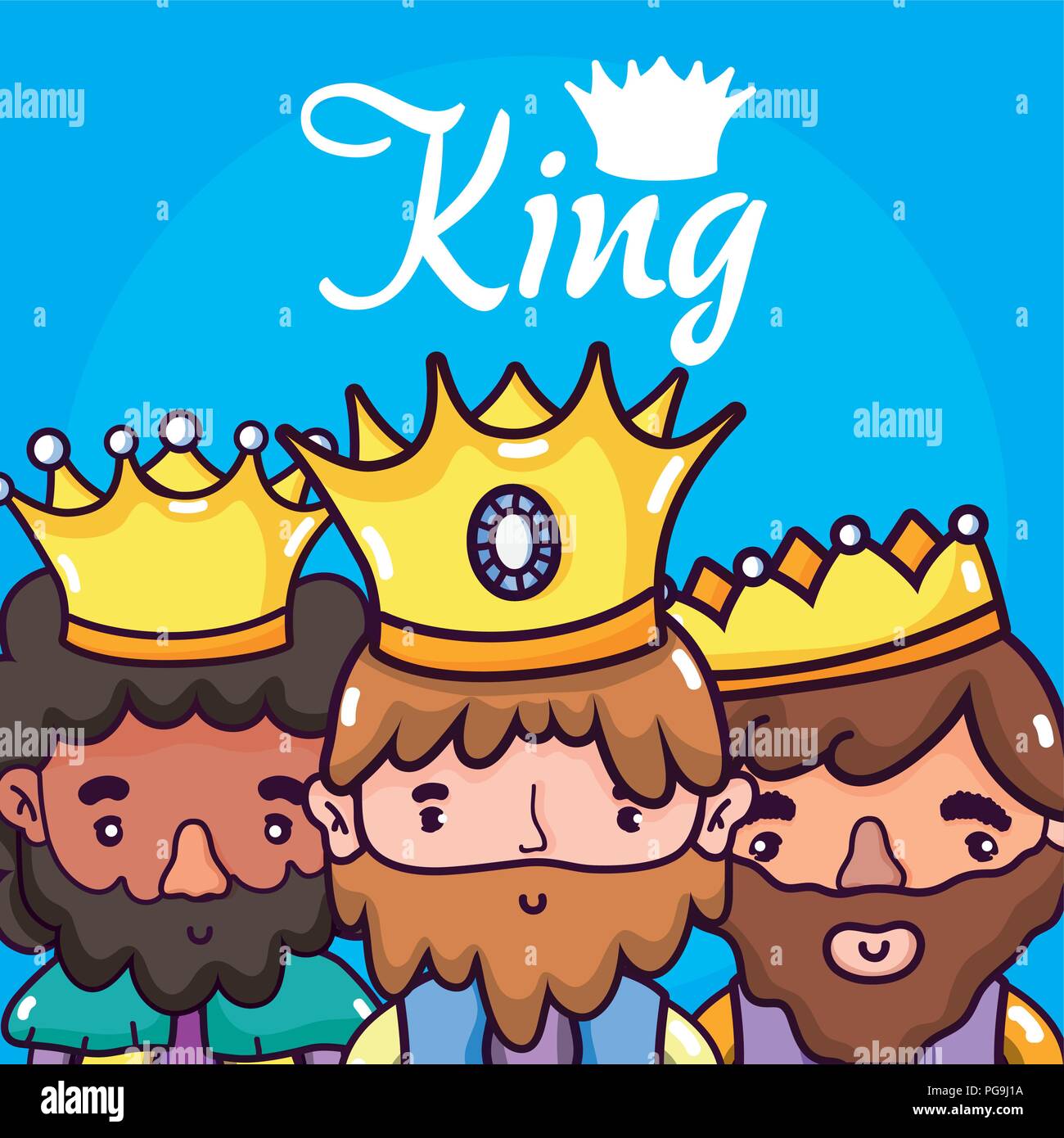 Cute kings cartoons Stock Vector Image & Art - Alamy