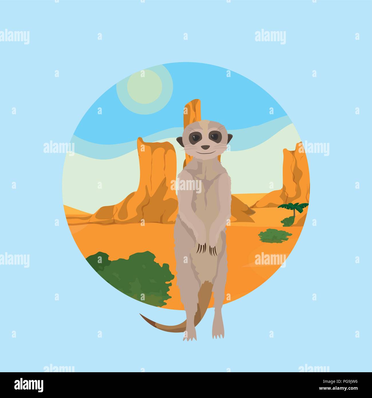 Desert animal cartoon Stock Vector Image & Art - Alamy