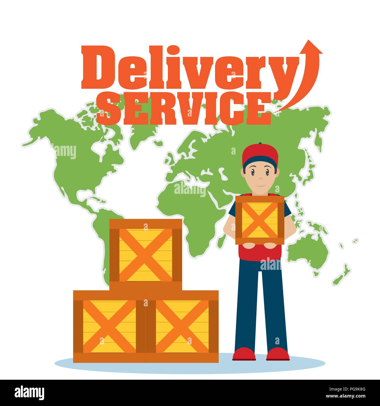 World delivery service Stock Vector Image & Art - Alamy