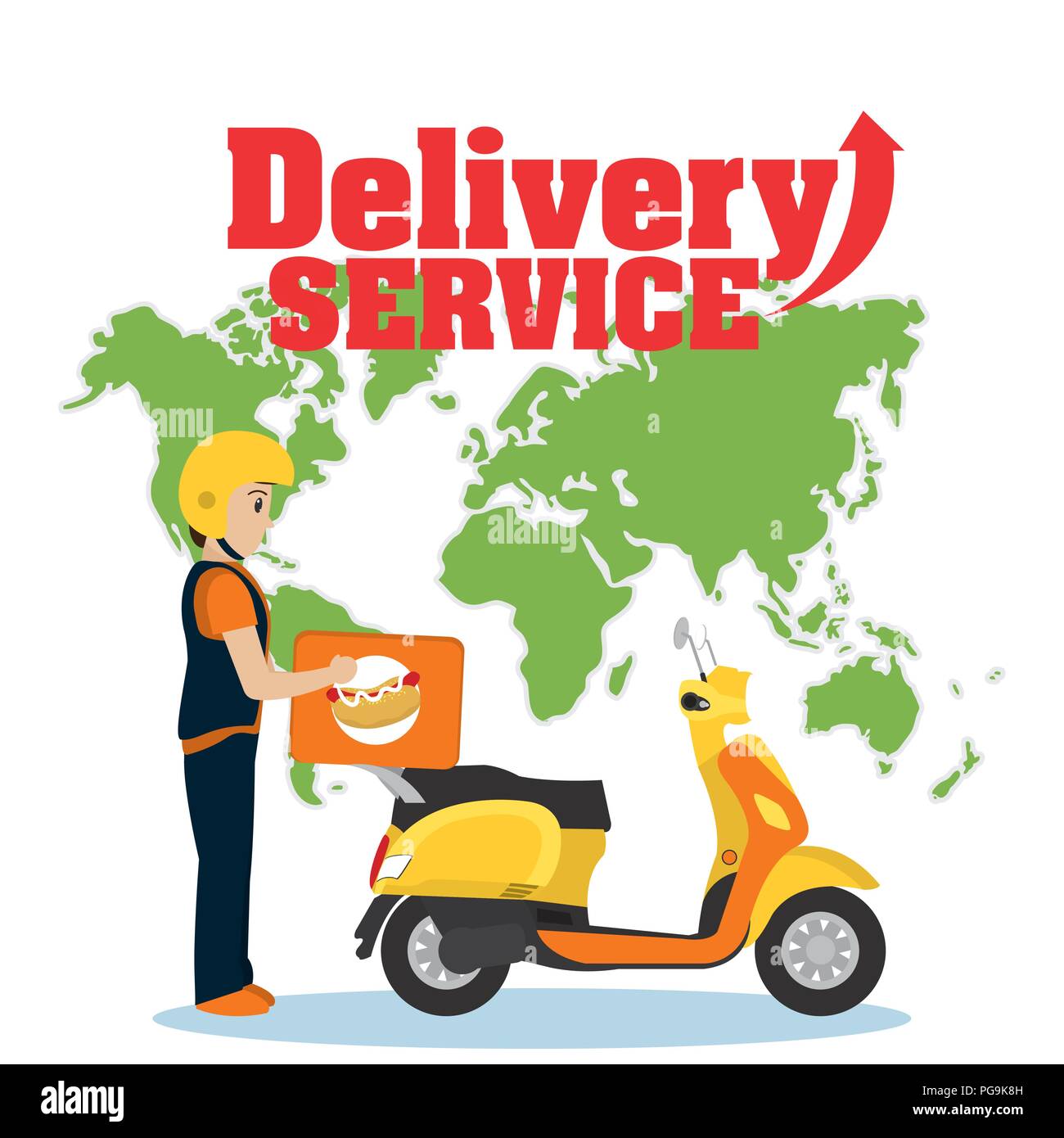 Delivery service concept Stock Vector Image & Art - Alamy