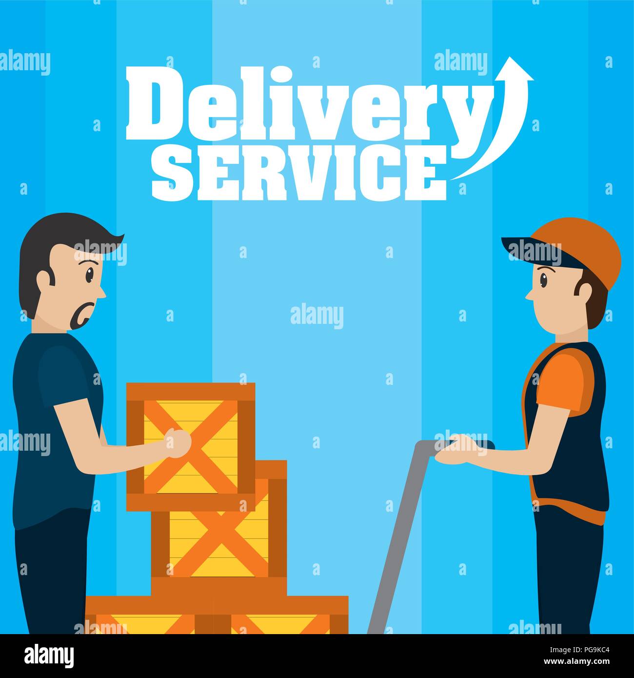 Delivery service concept Stock Vector Image & Art - Alamy