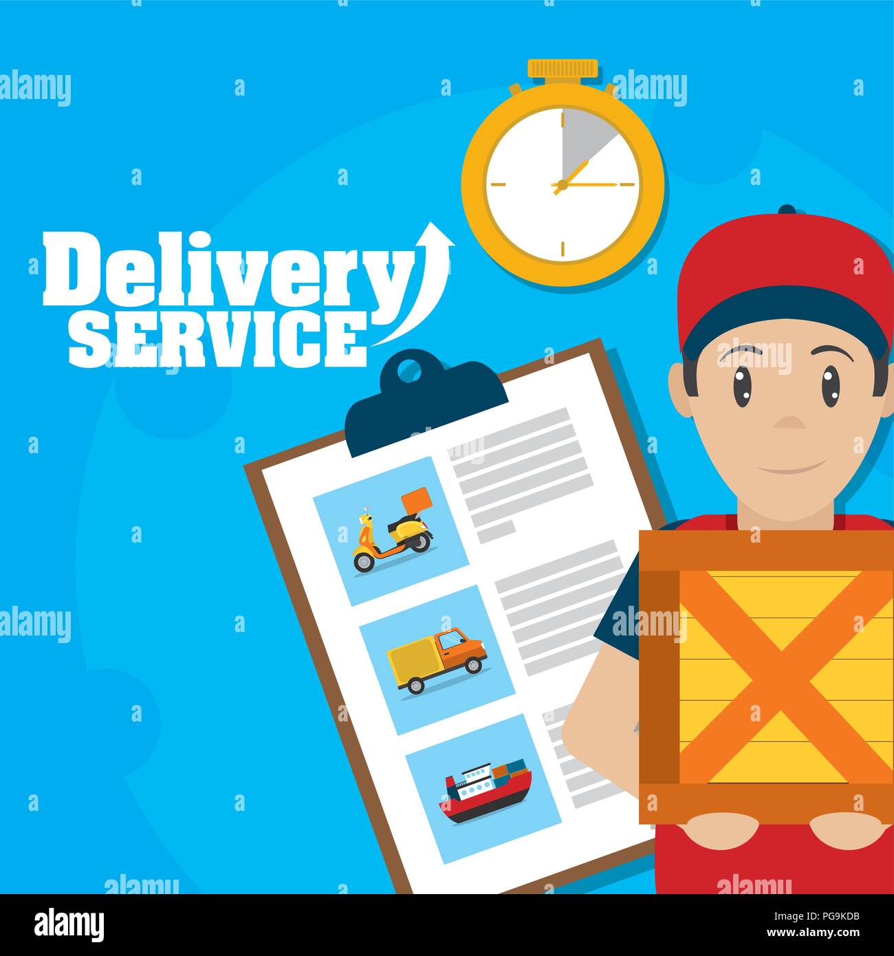 Delivery service concept Stock Vector Image & Art - Alamy
